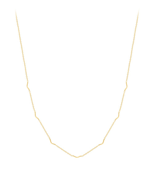 Wavy Chain Link 9ct Yellow Gold Necklace – Michael Jones Jeweller