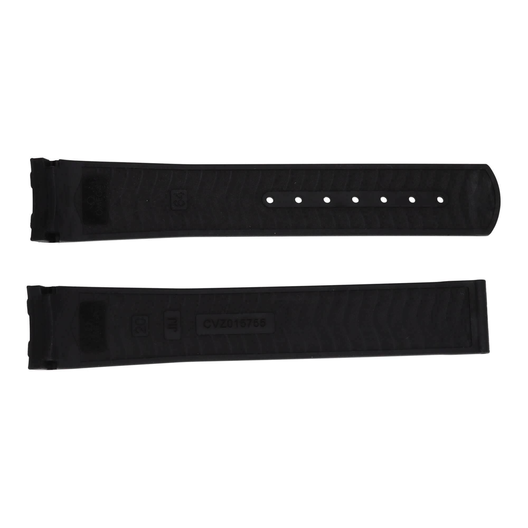 Omega Watch Strap. Black Rubber Omega Seamaster PRO 20mm – Michael ...